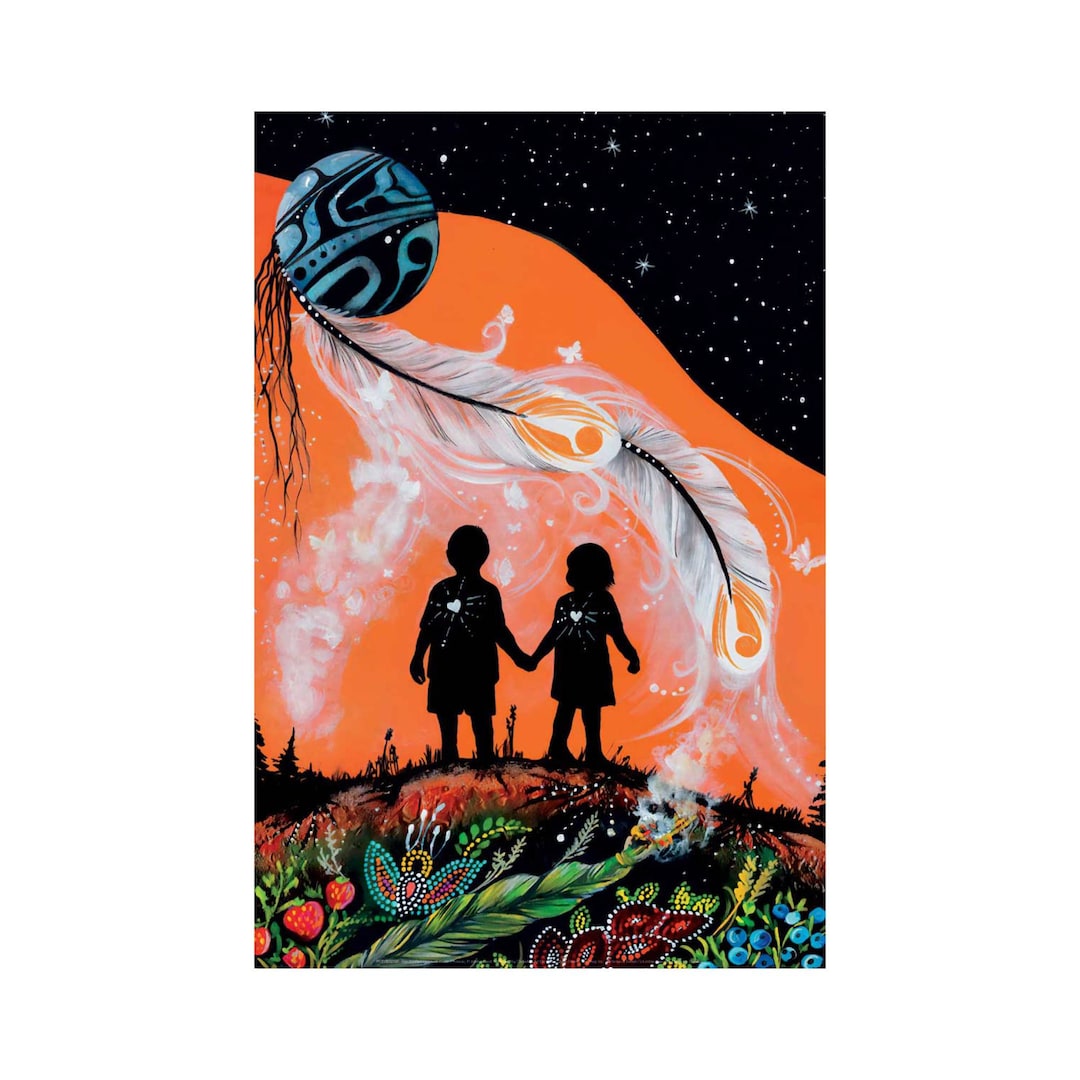 The Journey Home by Karen Erickson, Indigenous Art Print, First Nations ...