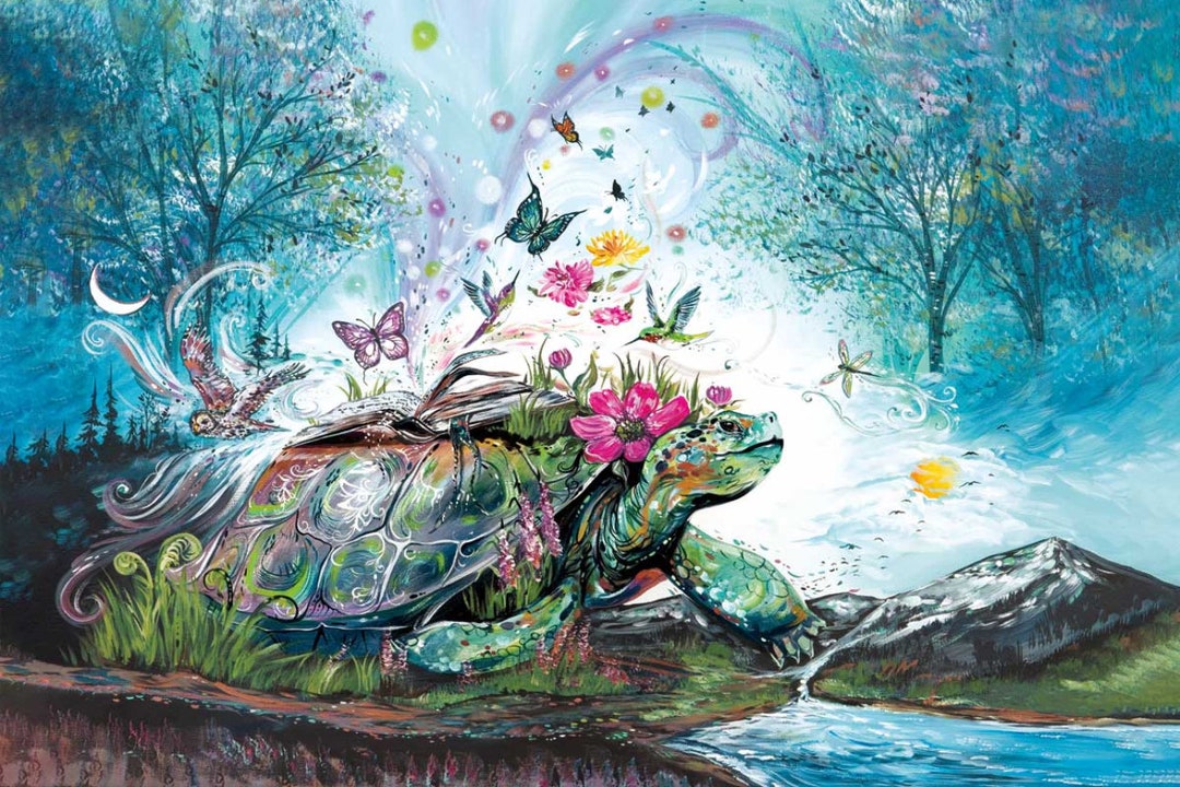 Mystical Turtle by Carla Joseph, Indigenous Art Print, First Nations ...