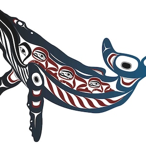 Humpback Whale by Mark Preston, Indigenous Art Print, First Nations ...