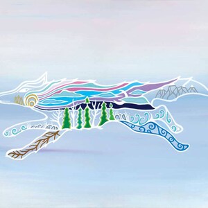 Journey by Patrick Hunter Indigenous Art Print, First Nations, Ojibway ...