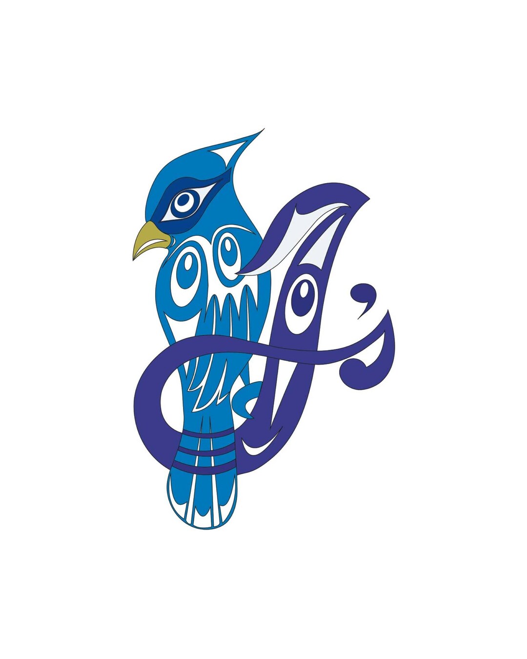 Lady Jay by Doug Lafortune, Indigenous Art Print, First Nations, Native ...