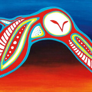 Owl by Patrick Hunter Indigenous Art Print, First Nations, Ojibway ...
