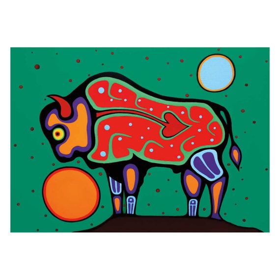 Native American Bison Art