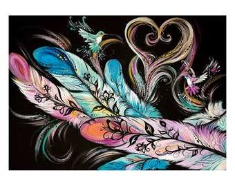 Turtle Island by Carla Joseph, Indigenous Art Print, First Nations ...