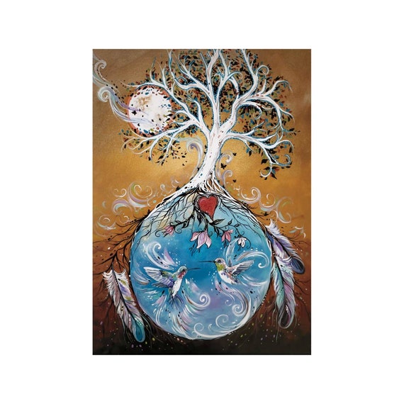 Tree Of Life Native American Tree Of Life Phad Painting | Phad