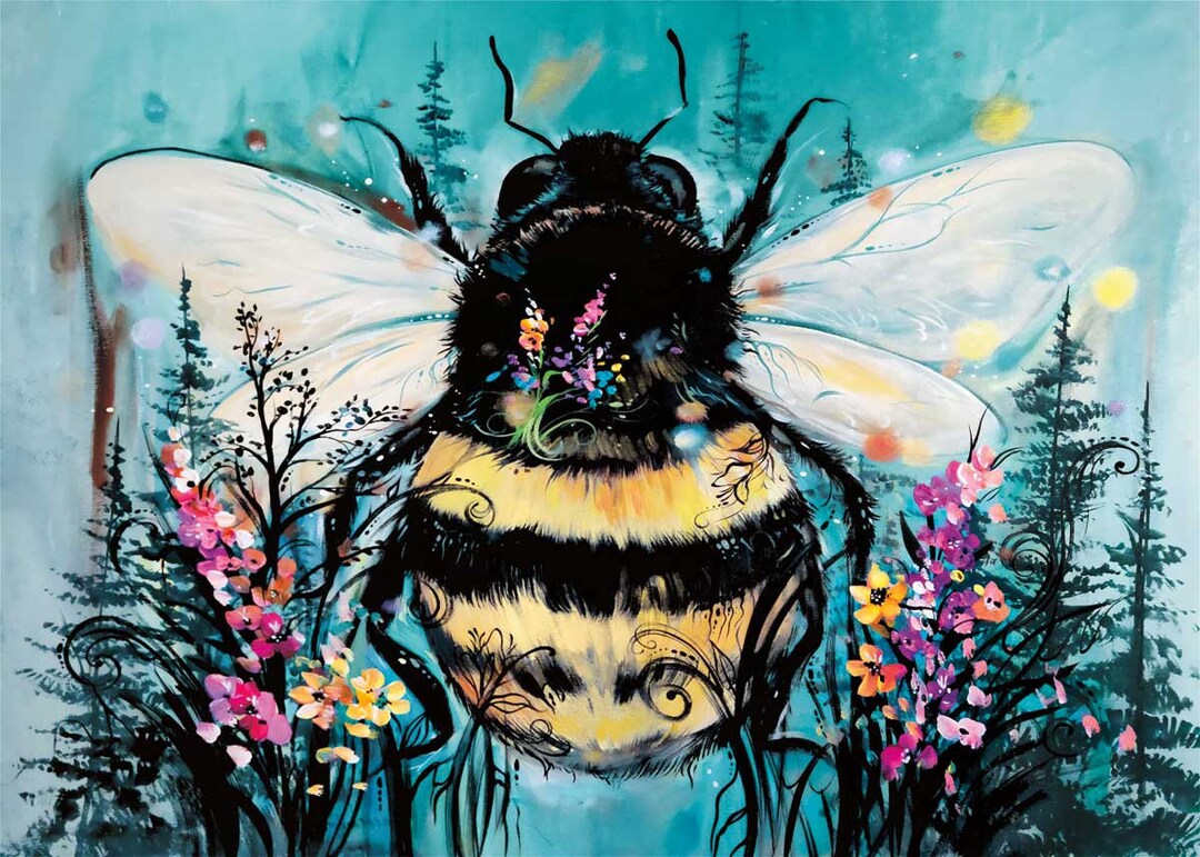 Bumble Bee by Carla Joseph, Indigenous Art Print, First Nations, Native ...