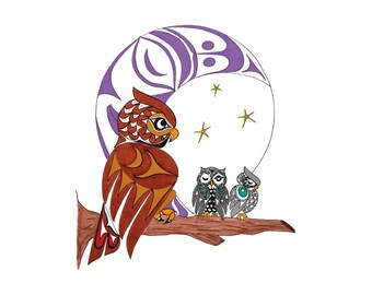 Native American Owl Art - Etsy