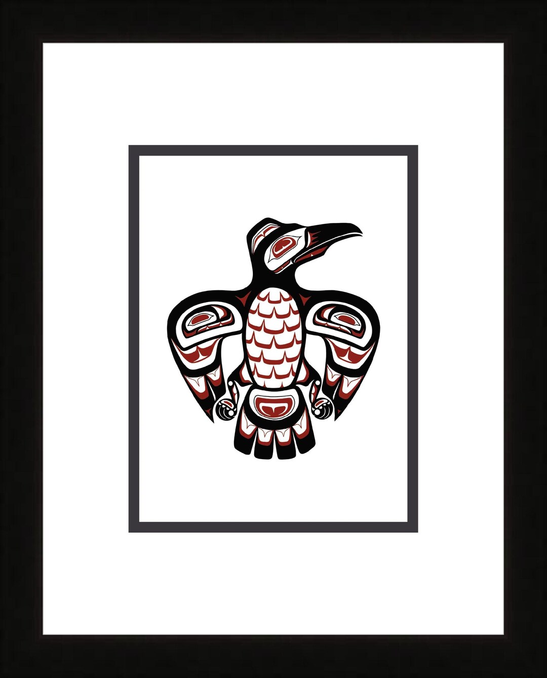 Haida Raven II by by Clarence Mills, Indigenous Art Card, Haida Artist ...