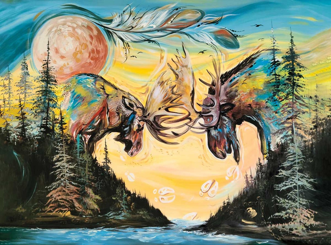 Art of Sparing by Carla Joseph, Indigenous Art Print, First Nations ...