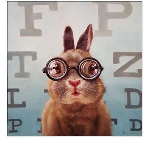 Four Eyes by Lucia Heffernan Art Print - Animal Wall Decor, Bunny ...