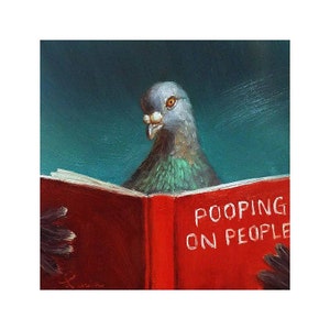 Pigeon Pooping on People Print - Etsy