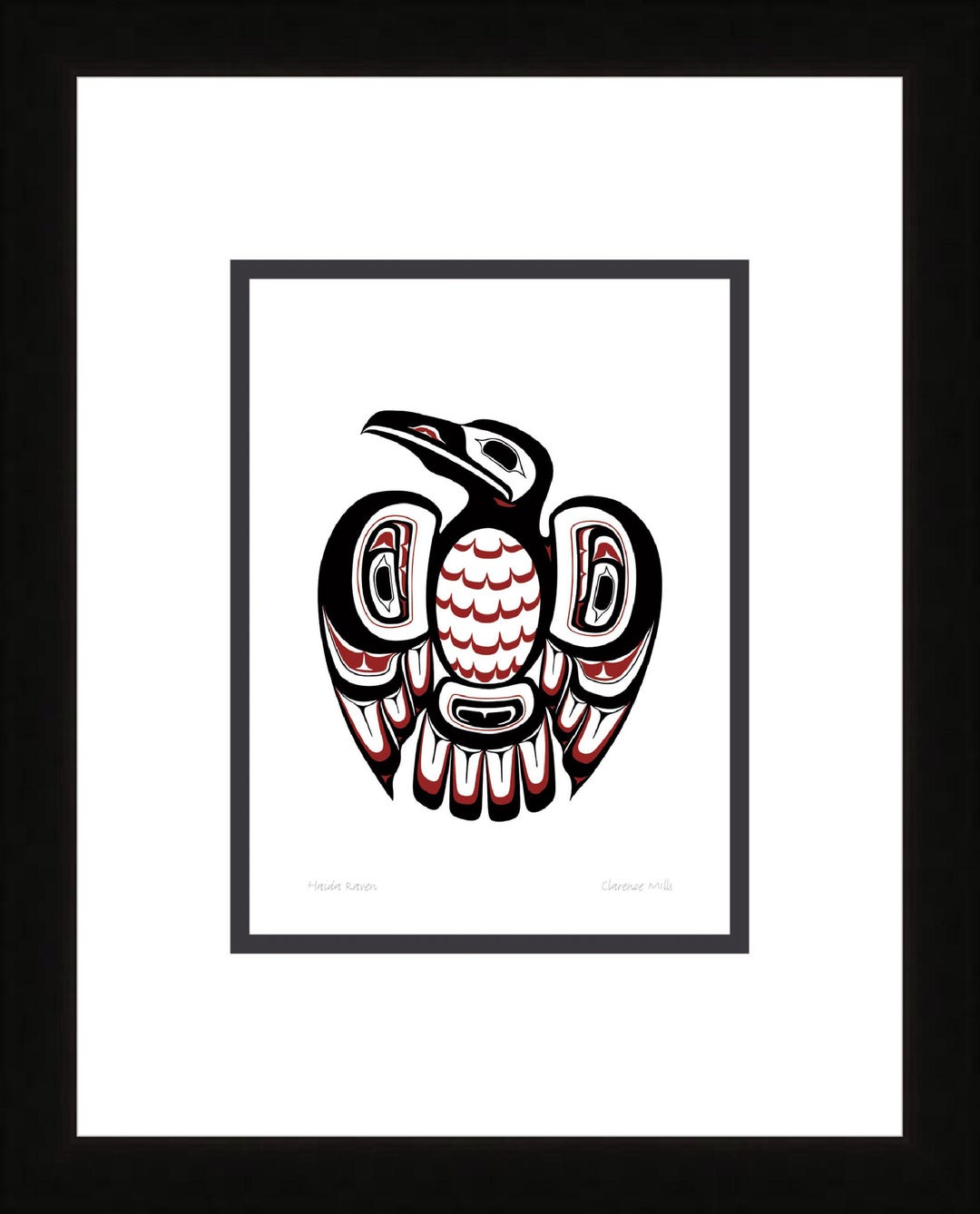 Haida Raven Moon by by Clarence Mills, Indigenous Art Card, Haida ...