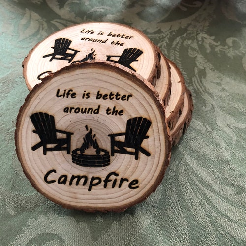 Lake Life Coaster Set - Etsy
