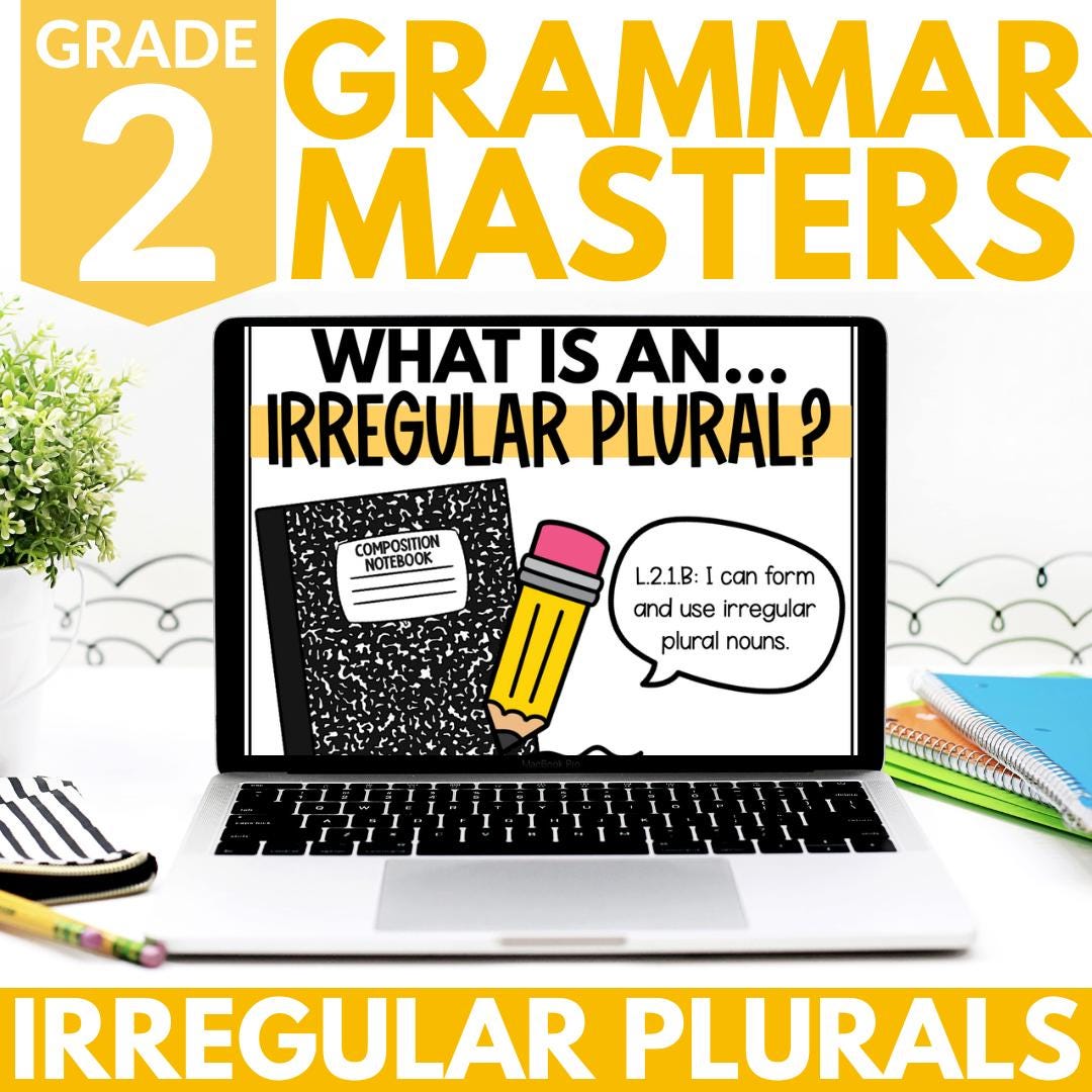 Grammar Worksheet English 2nd Grade Teaching Irregular Plural Nouns ...