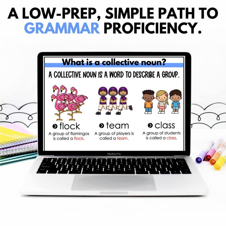 Grammar Worksheet English 2nd Grade Teaching Collective Nouns ...