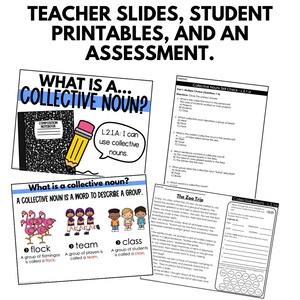 Grammar Worksheet English 2nd Grade Teaching Collective Nouns ...