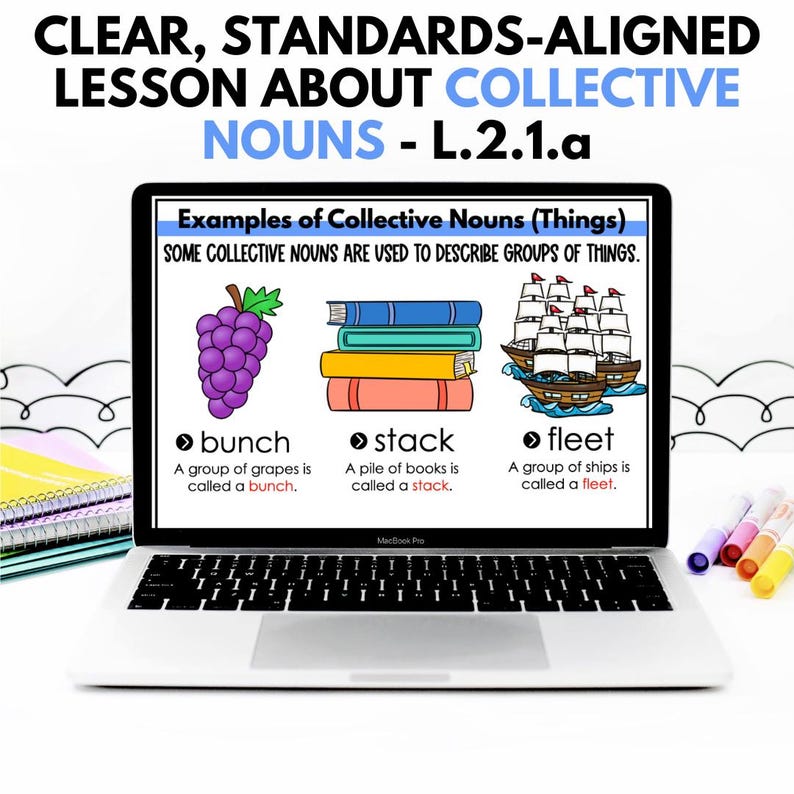 Grammar Worksheet English 2nd Grade Teaching Collective Nouns ...