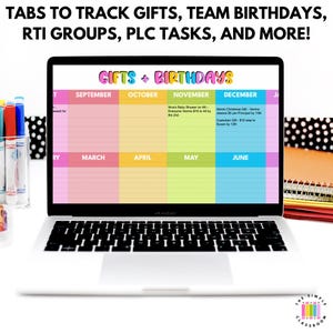 Teacher Planner Digital Google Slides Team Organization - Etsy