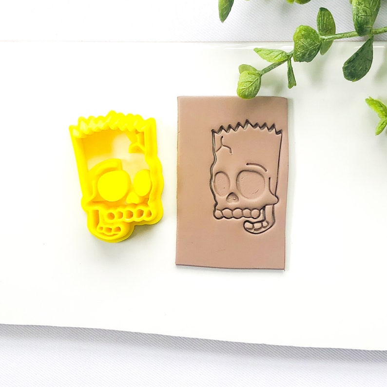 Bart and Lisa Simpson Skull Clay Cutter Bart Simpson Clay - Etsy