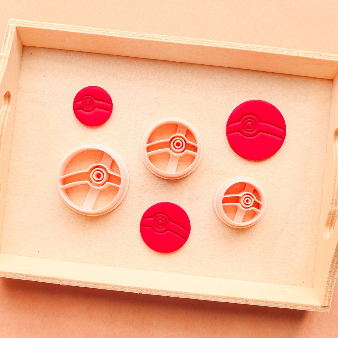Pokeball Polymer Clay Cutter, Pokemon Clay Cutter - Etsy