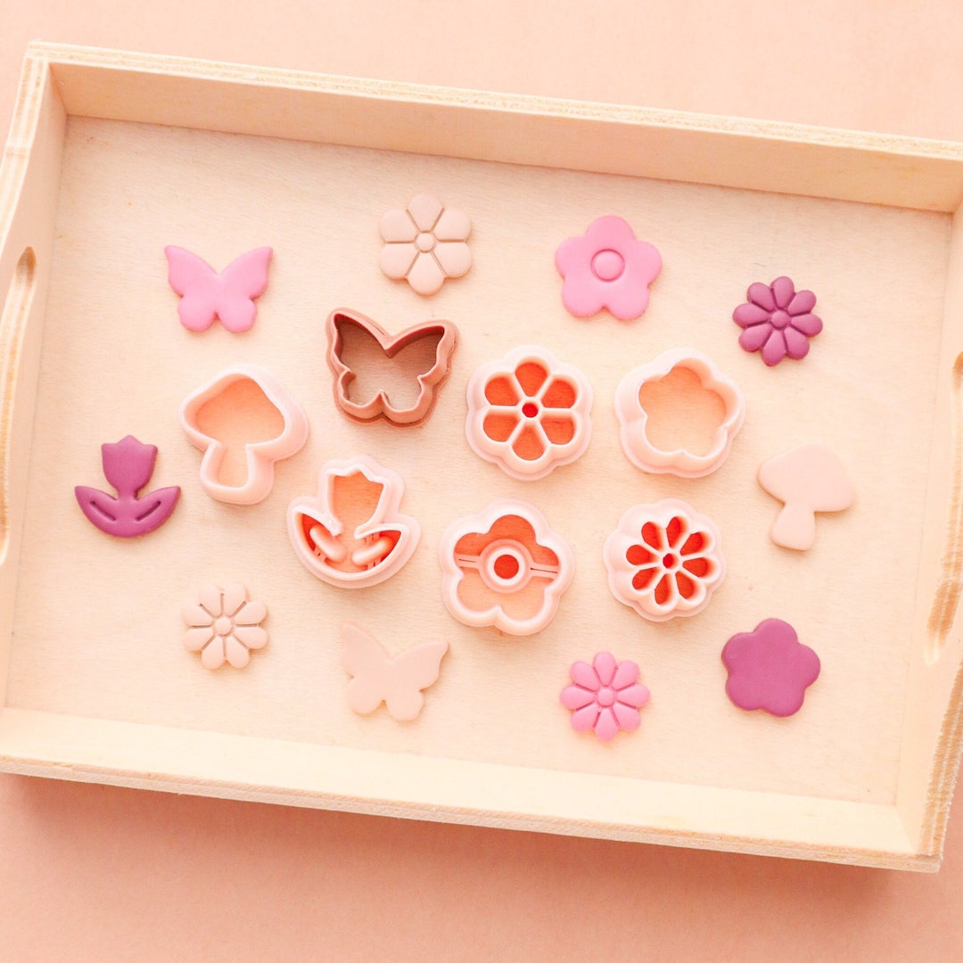 Spring Pack Polymer Clay Cutter, Daisy Clay Cutter, Floral Clay Cutter ...