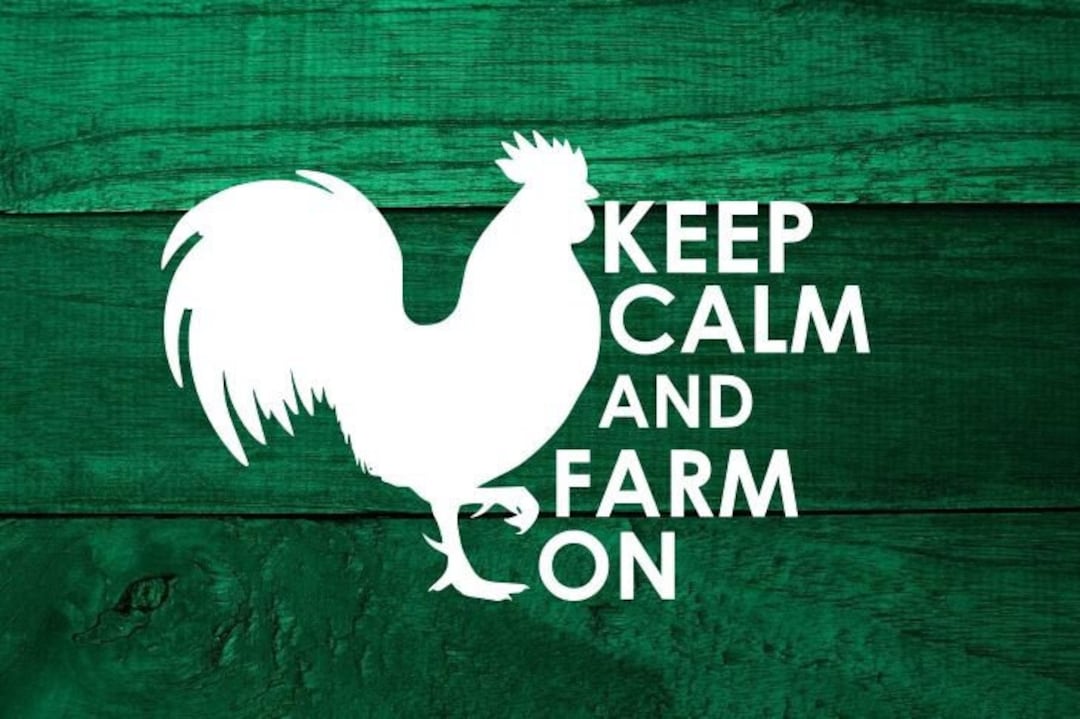 Keep Calm and Farm on SVG File / PNG File - Etsy