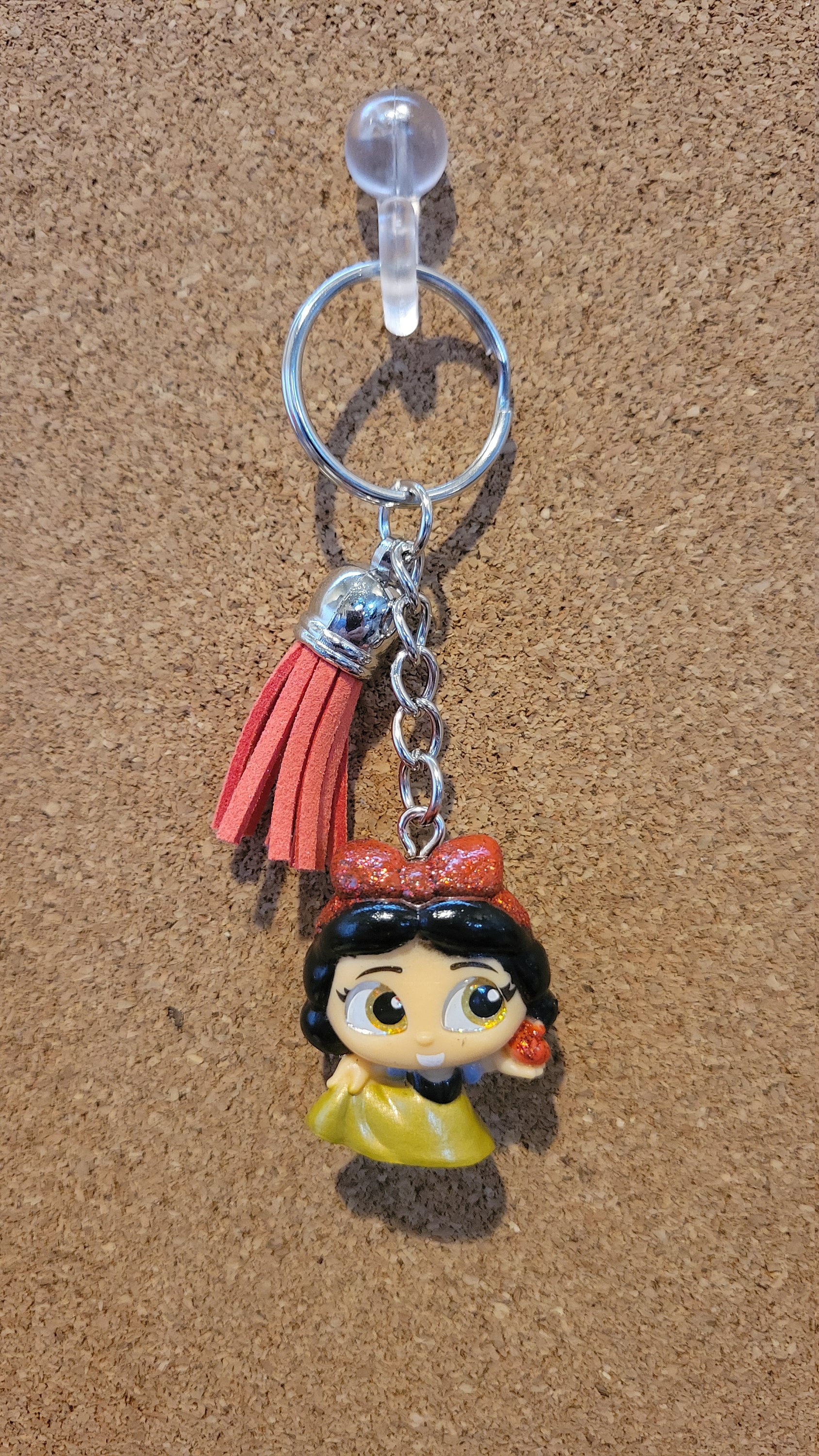 Disney Doorables Glitter and Gold Princess Keychain - Etsy