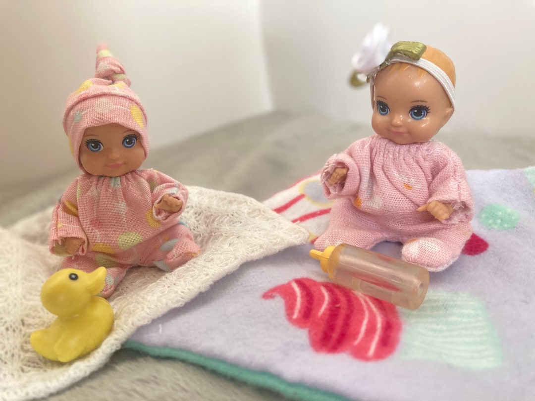 Pink Sleepers for 3 Inch Doll - Etsy