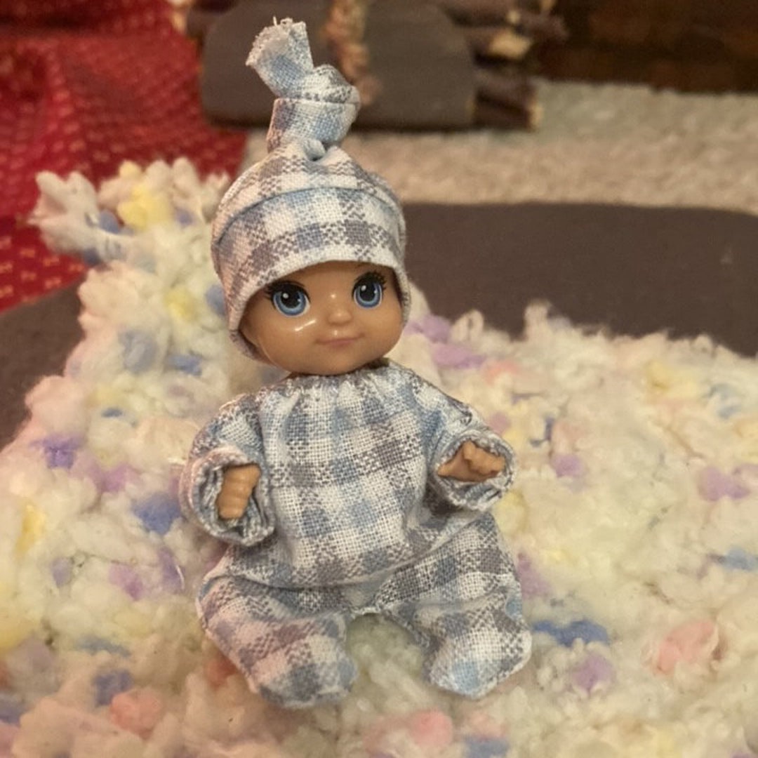 Gray-blue Plaid Sleeper and Hat - Etsy