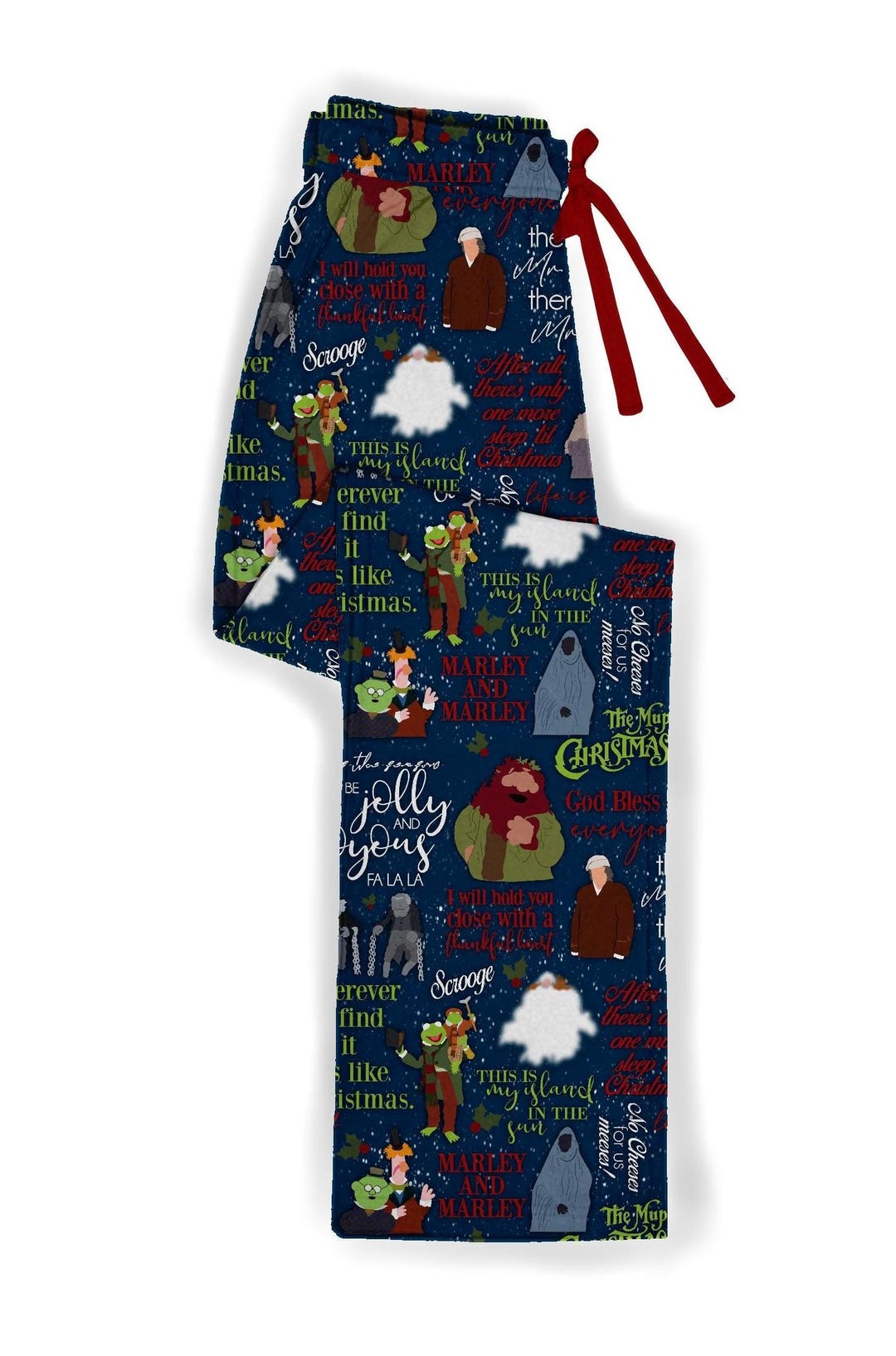PREORDER ADULT Bamboo Pajamas Pants Bottoms Muppets Christmas Carol ...