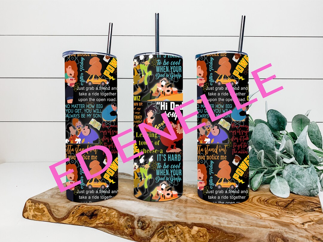 Goofy Movie I2I Powerline Inspired Tumbler Hand Drawn Disney - Etsy