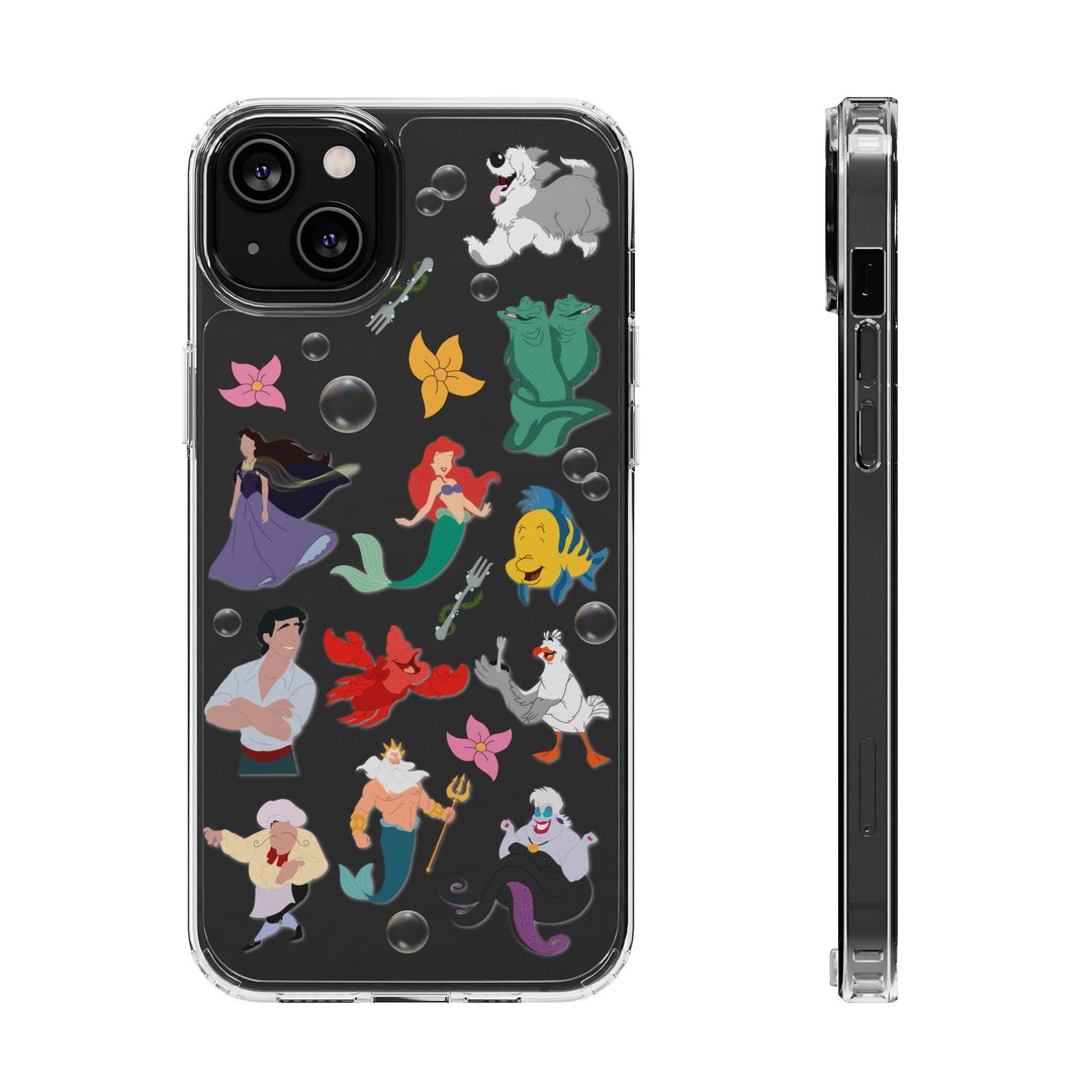 Disney Princess Ariel Little Mermaid Clear Phone Case Inspired Hand ...