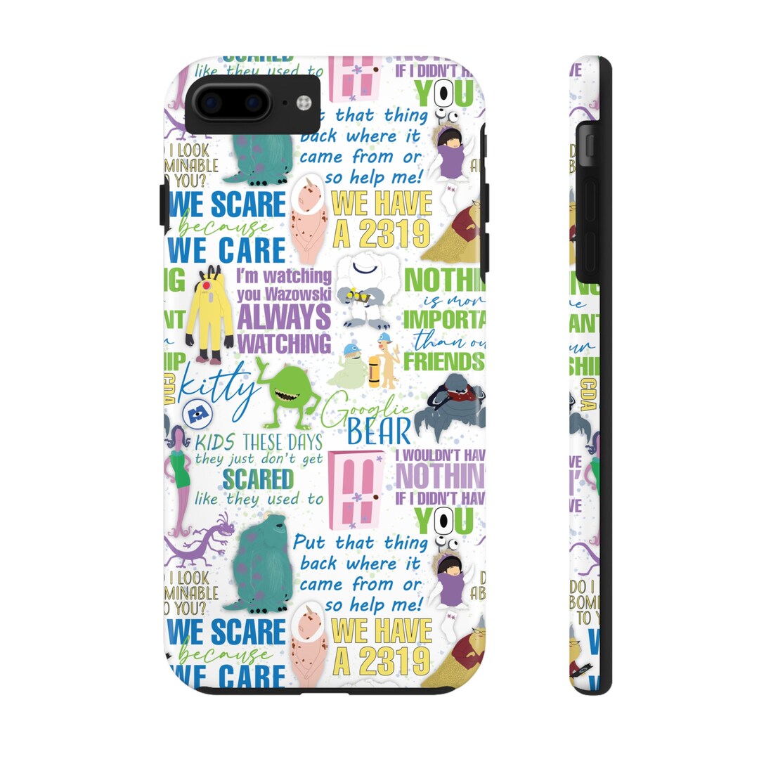 Disney Pixar Monsters Inc Phone Case Gift Inspired Fan Art Disneyland ...