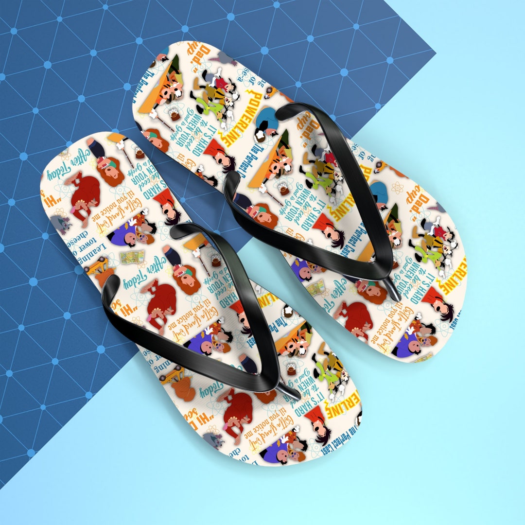 Disney Goofy Movie Powerline I2I Inspired Summer Flip Flops Shoes ...
