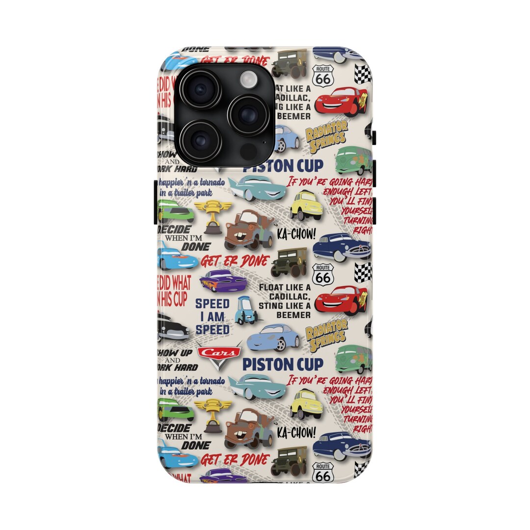 Disney Cars Inspired Phone Case Gift Inspired Fan Art Movie Disneyland ...