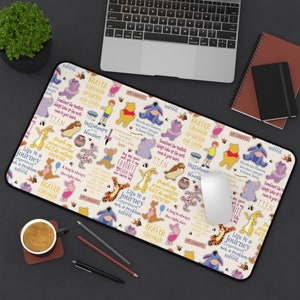 Disney Winnie the Pooh Desk Game Mat Disneyland Magic Kingdom World ...