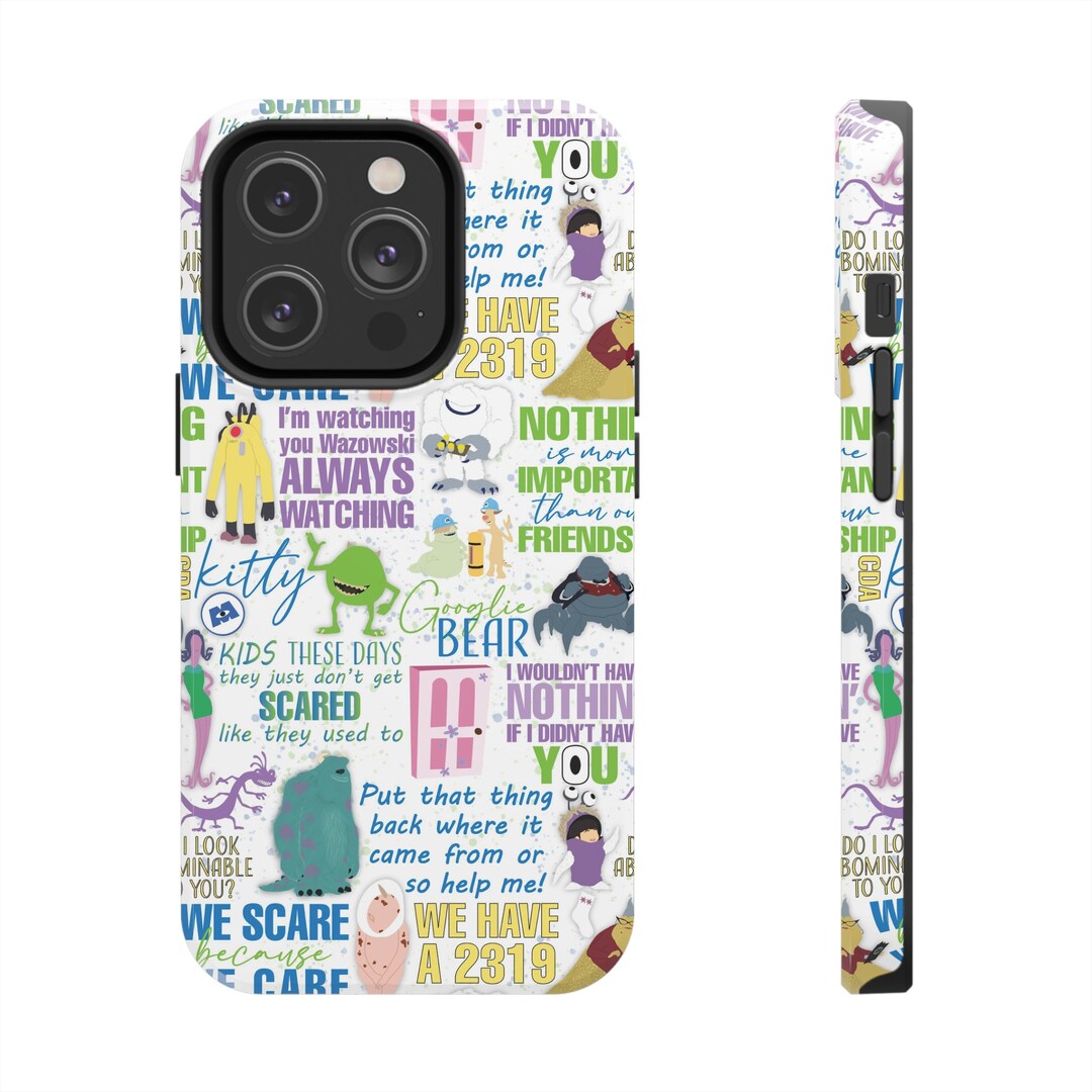 Disney Pixar Monsters Inc Phone Case Gift Inspired Fan Art - Etsy