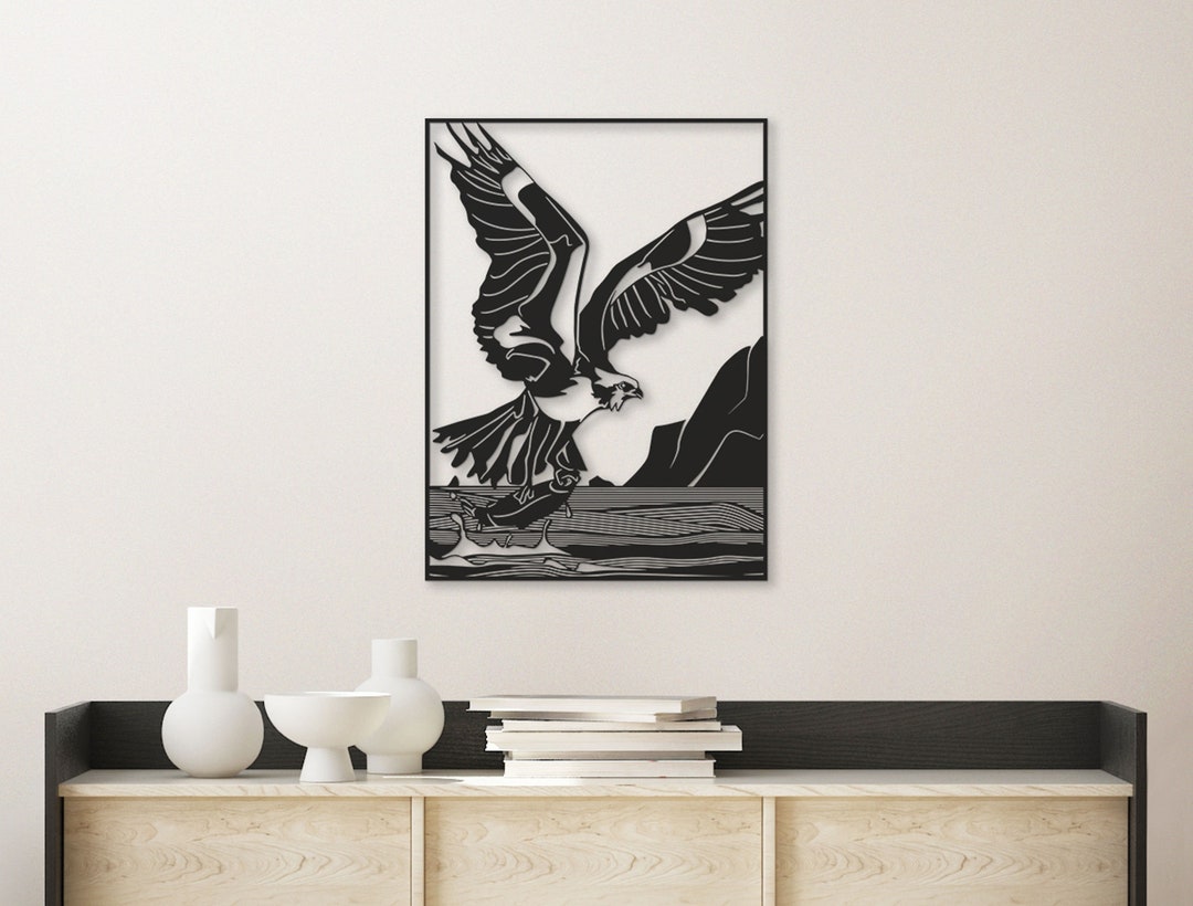 Osprey Bird of Prey Scottish Wildlife Wooden Laser Cut - Etsy