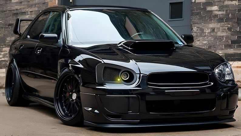 FOR Subaru İmpreza Blobeye Sedan, Rs, Wrx, STİ Headlight Ducted 2003 ...