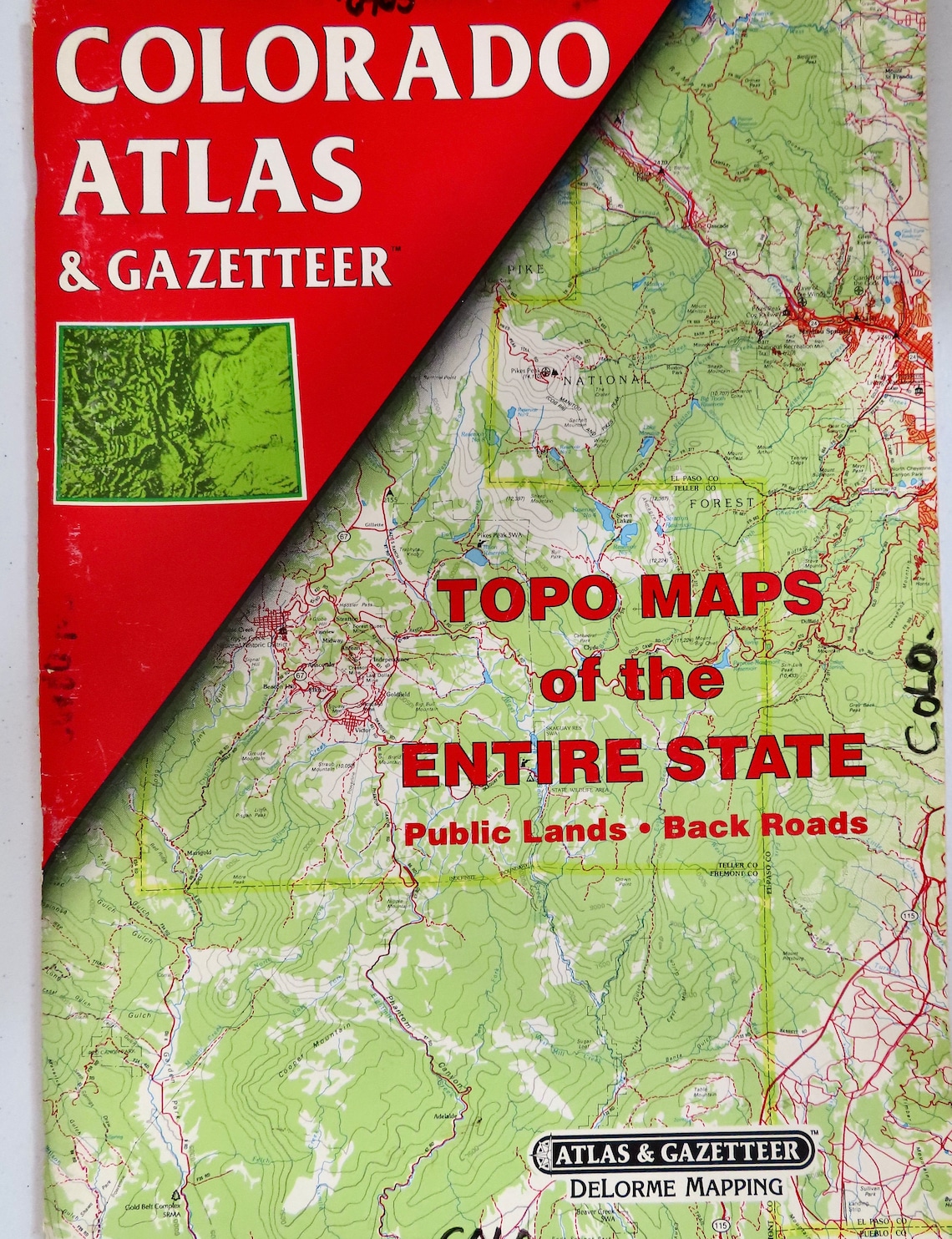 Vintage Atlas & Gazetteer Delorme Mapping Topo Maps Book Ohio Kansas ...