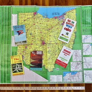 Ohio Maps Official State Highway Car Oil Gas 50s 60s 70s 80s 90s Road ...
