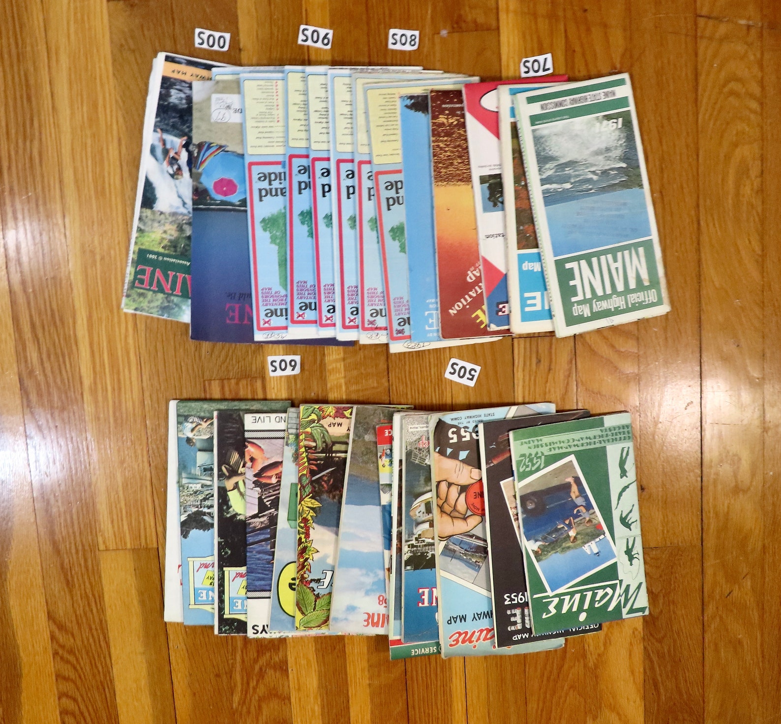 Maine Official Maps State Highway Vintage Altas 50s 60s 70s - Etsy