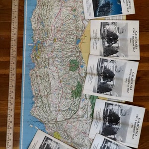 California Maps State Highway Folded Car 40s 50s 60s 70s 90s Gas Oil - Etsy