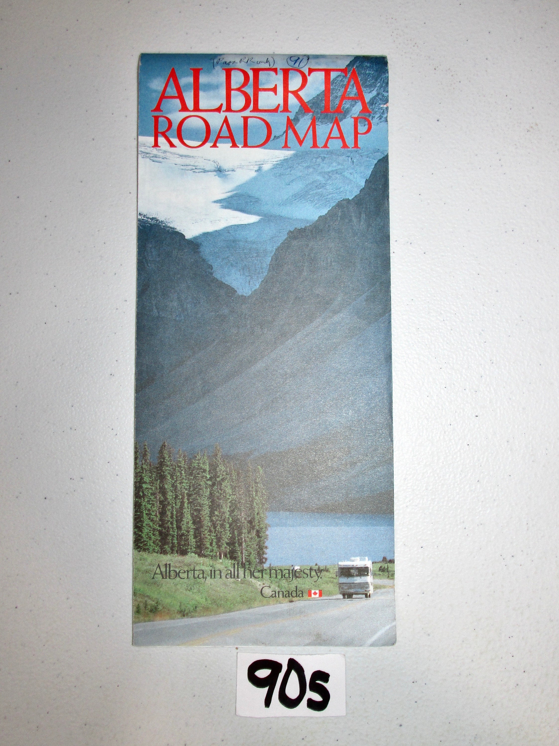 Canada Alberta Road Highway Maps Oil Gas Touring Vintage Road50s 60s ...