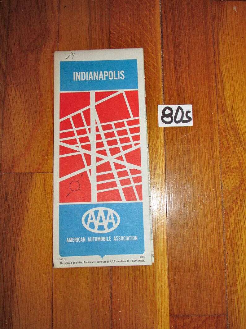 Indiana State Highway Maps Vintage Altas Car Oil Gas Road Map - Etsy