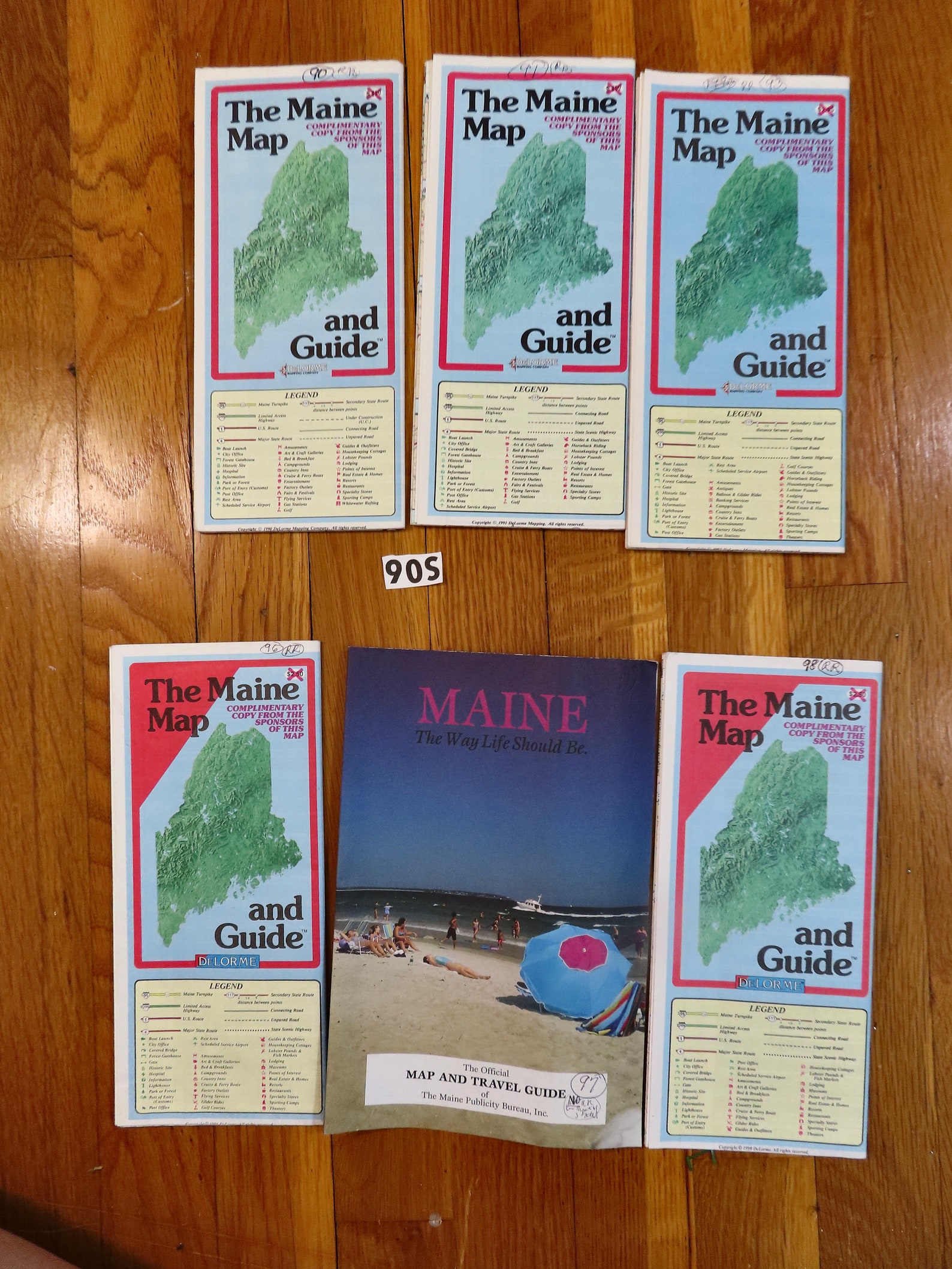 Maine Official Maps State Highway Vintage Altas 50s 60s 70s - Etsy