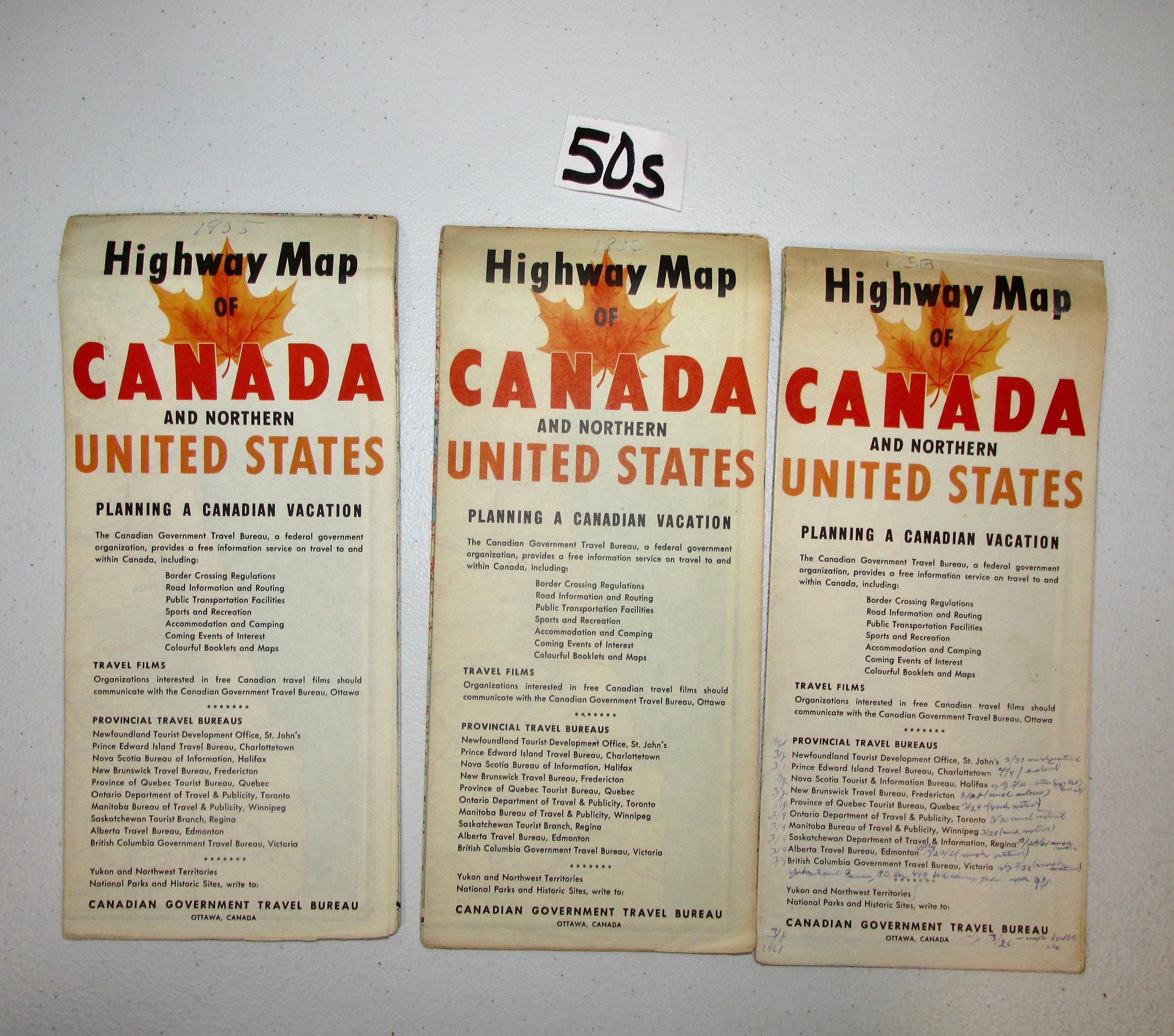 Canada Road Highway Maps Oil Gas Touring Vintage Road - Etsy
