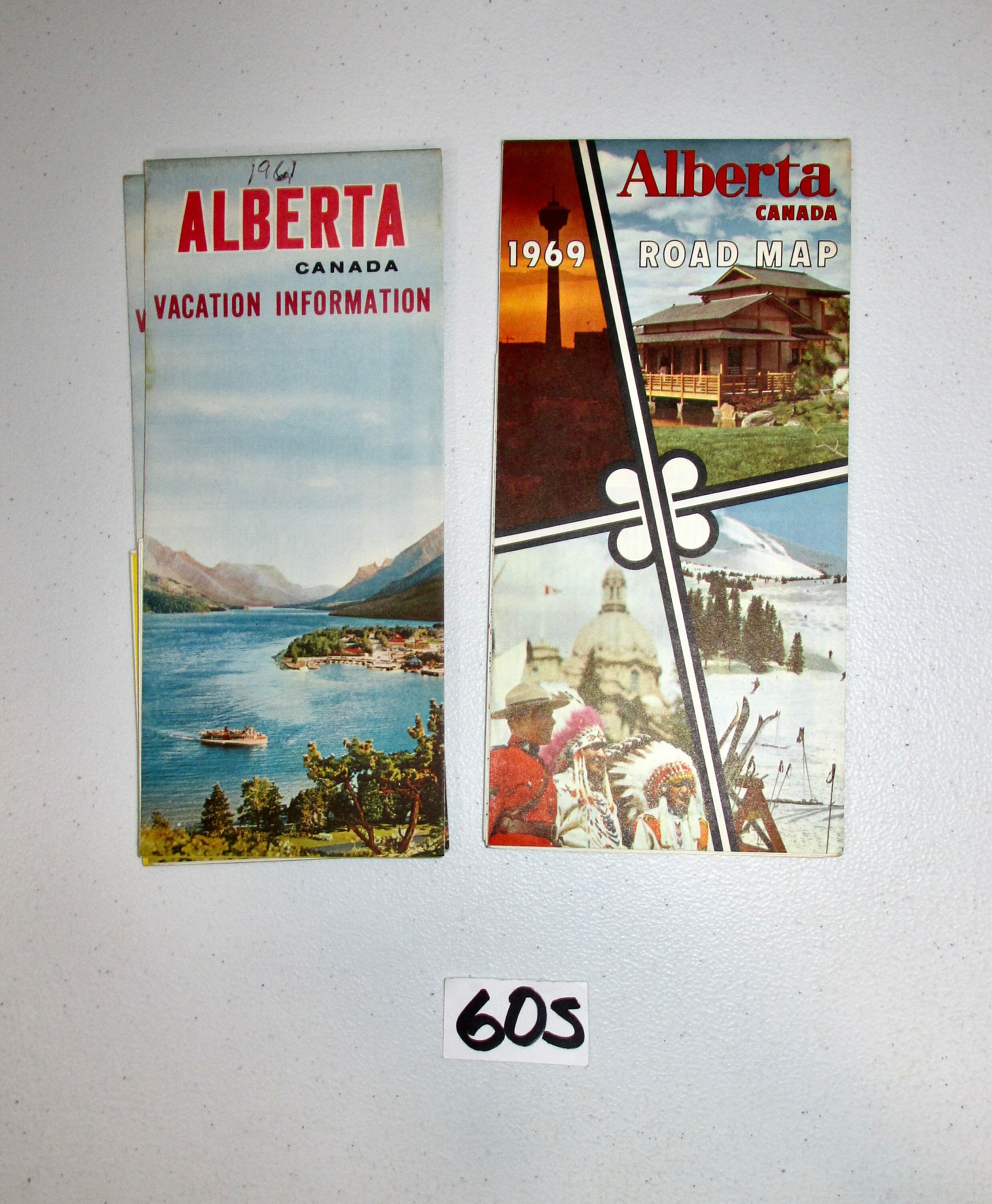 Canada Alberta Road Highway Maps Oil Gas Touring Vintage Road50s 60s ...
