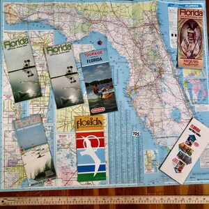 Florida State Highway Maps Vintage Miami Tampa 50s 60s 70s 80s 90s Car ...