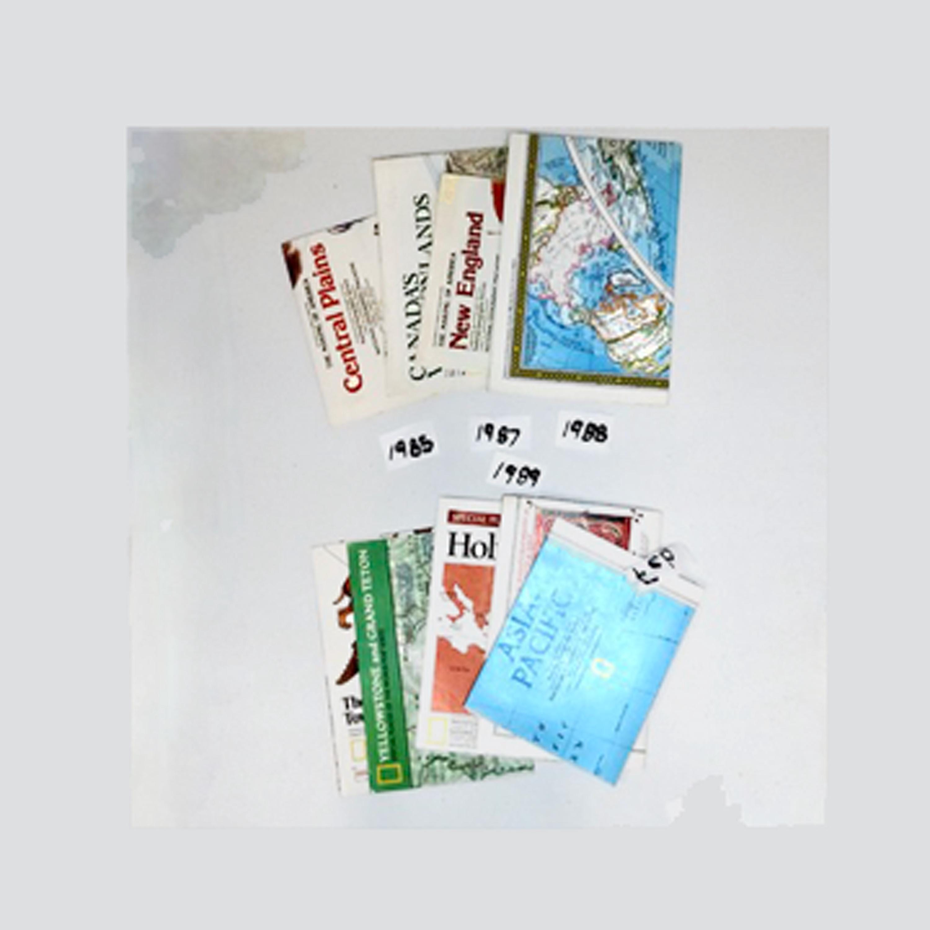 1985-1989 NGS Magazine Maps and Inserts Vintage National Geographic ...